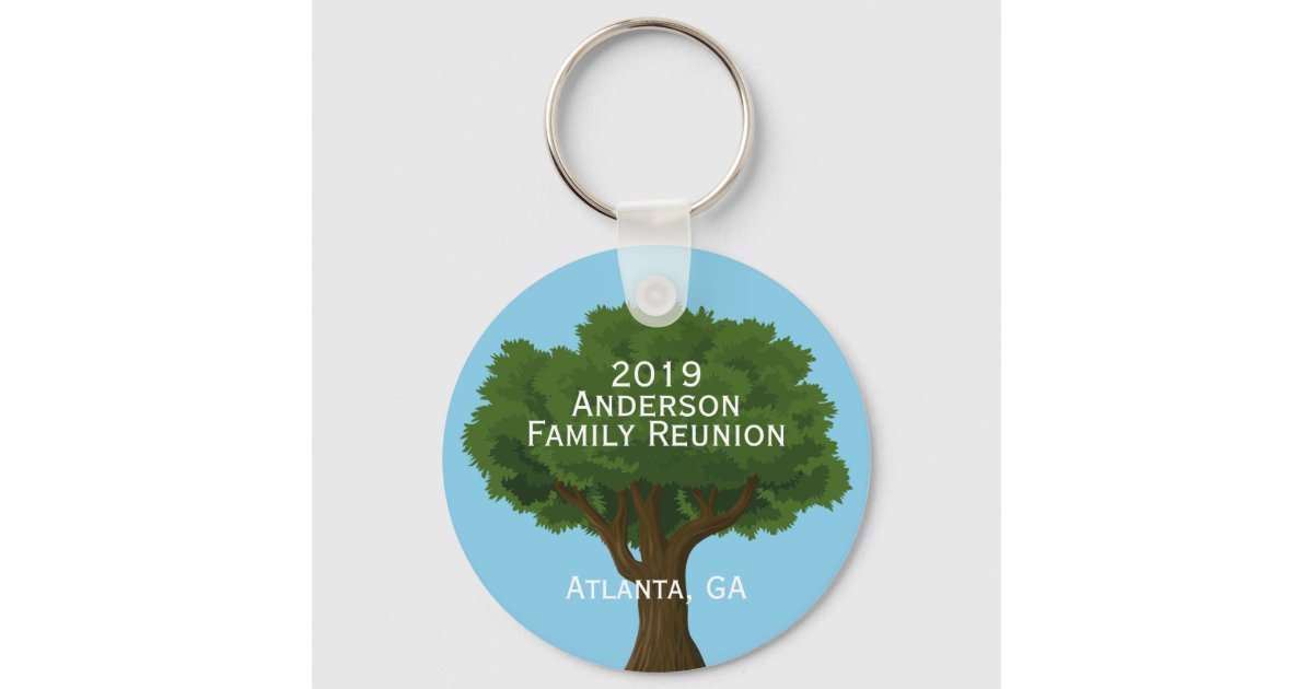 Custom Family Reunion Souvenir Keychain | Zazzle