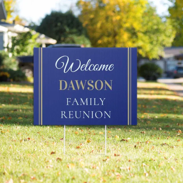 CUSTOM Family Reunion yard sign | Zazzle