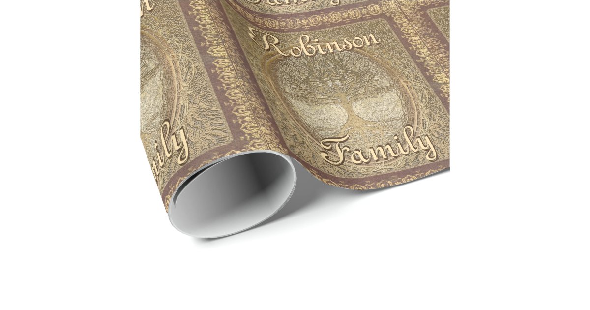 Custom Family Tree Wrapping Paper | Zazzle