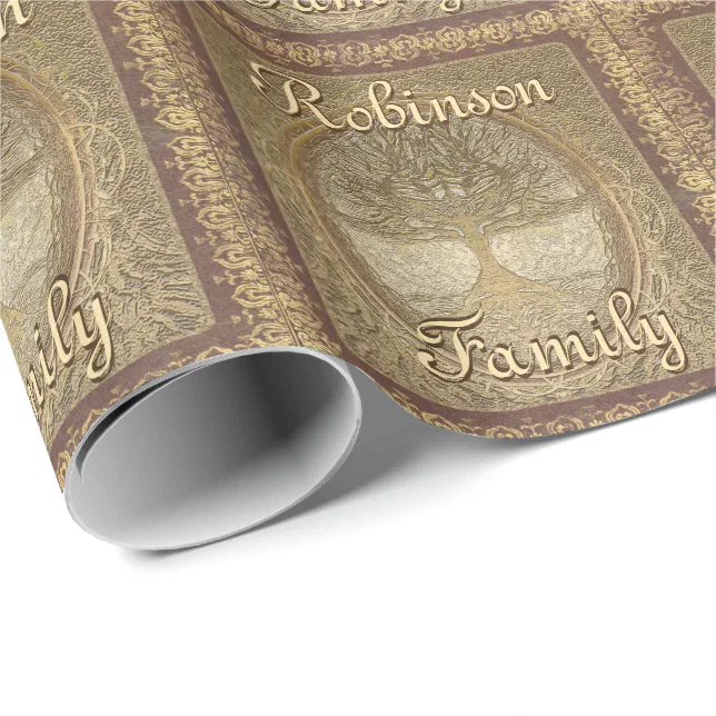 Custom Family Tree Wrapping Paper | Zazzle