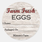 Farm Fresh Eggs Custom Sticker | Zazzle.com