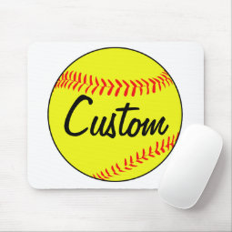 Custom Fastpitch Softball Mouse Pad | Zazzle