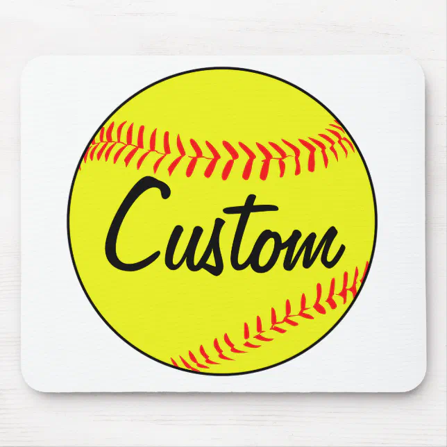 Custom Fastpitch Softball Mouse Pad | Zazzle