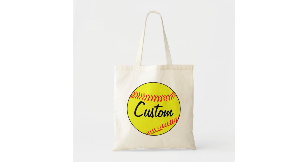 Custom Fastpitch Softball Tote Bag | Zazzle