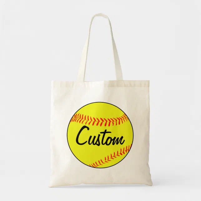 Custom Fastpitch Softball Tote Bag | Zazzle