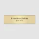 Custom Faux Gold Classic Look Old Style Text Name Tag | Zazzle