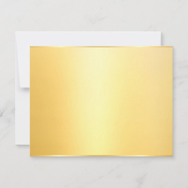 Custom Faux Gold Elegant Blank Template Modern | Zazzle