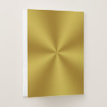 Custom Faux Gold Pocket Folder | Zazzle