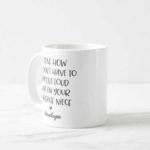 Custom Favorite Niece Coffee Mug | Zazzle