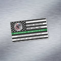 Custom Federal Law Enforcement Thin Green Line Business Card Magnet ...