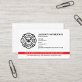 Custom Fire Department Firefighter QR Code Business Card | Zazzle