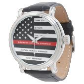 Custom Firefighter Fire Service Fireman Retirement Watch | Zazzle