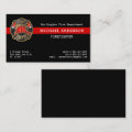 Custom Firefighter Red Line Fire Department Logo Business Card | Zazzle