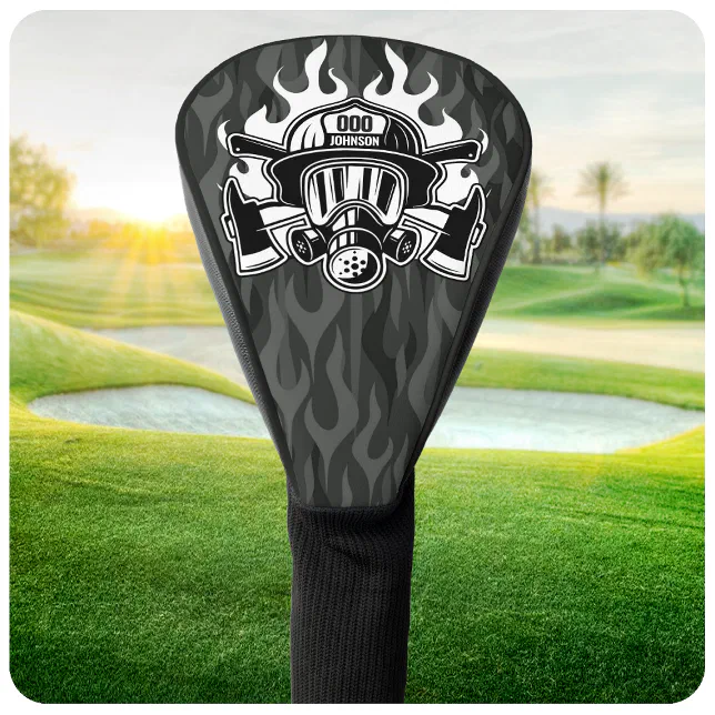 Custom Firefighter Rescue Fire Department Station Golf Head Cover | Zazzle