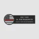 Custom Firefighter Thin Red Line Fire Department Name Tag | Zazzle
