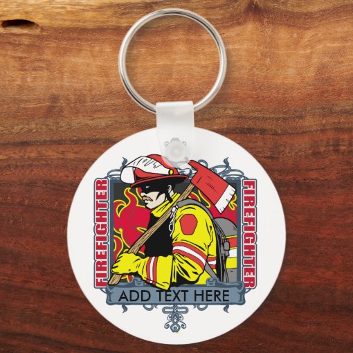 Custom Firefirefighter Keychain | Zazzle