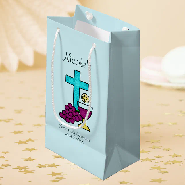 Custom First Communion Small Gift Bag | Zazzle