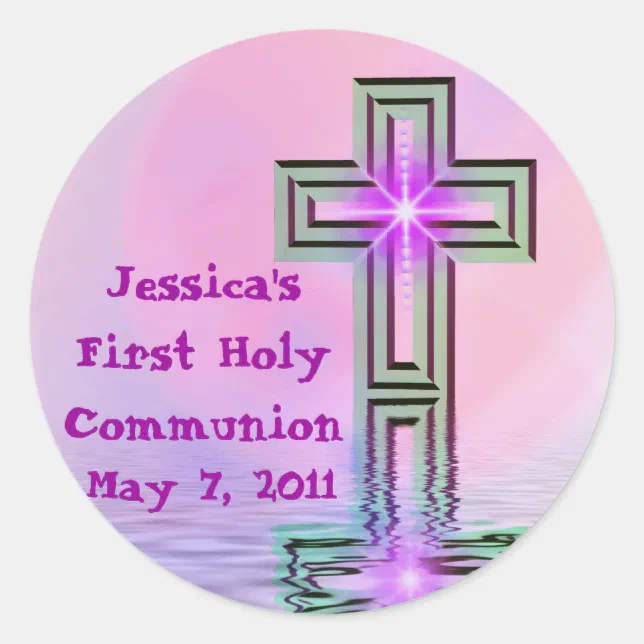 Custom First Holy Communion Stickers | Zazzle