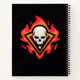 Custom Flaming Skull Logo Notebook | Zazzle