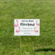 Custom Flamingo Yard Flocking Sign | Zazzle