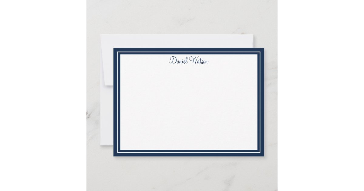 Custom Flat Note Card-Matte | Zazzle