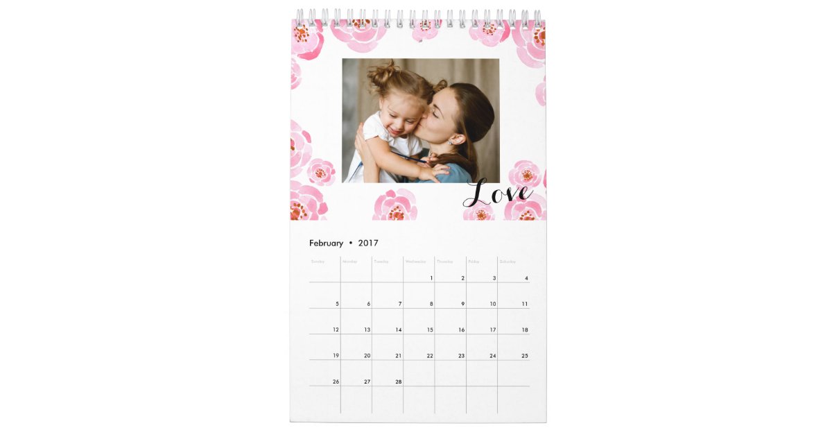 Custom Floral Calendar | Zazzle