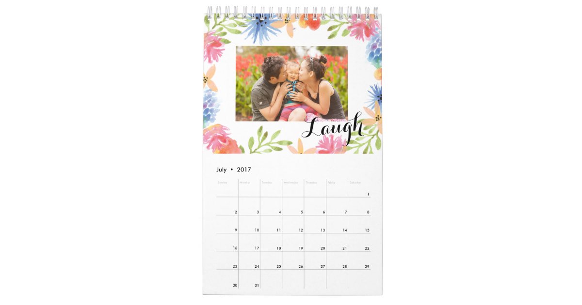 Custom Floral Calendar | Zazzle