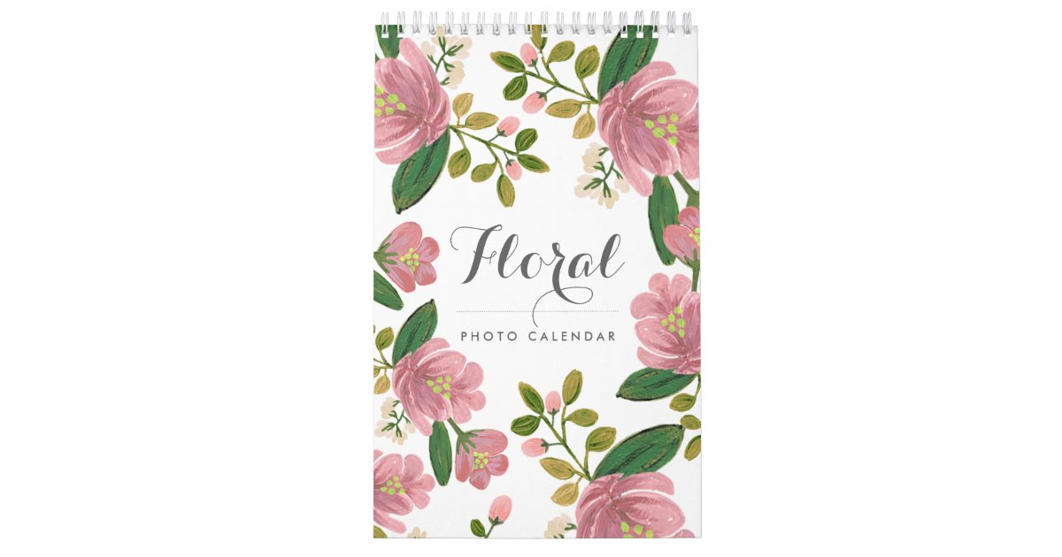 Custom Floral Calendar | Zazzle