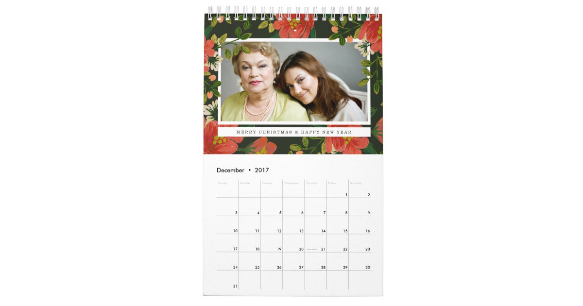 Custom Floral Calendar | Zazzle