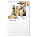 Custom Floral Calendar | Zazzle