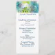 Custom Floral Pageant Awards Brunch Program Card 2 | Zazzle