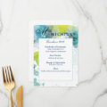Custom Floral Pageant Luncheon Program Card | Zazzle