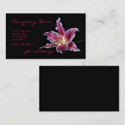 Custom florist business card | Zazzle