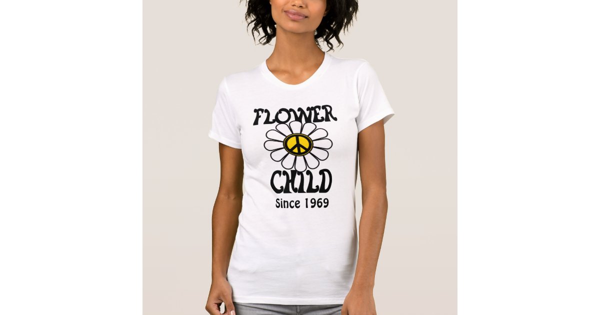 Custom Flower Child T-Shirt | Zazzle
