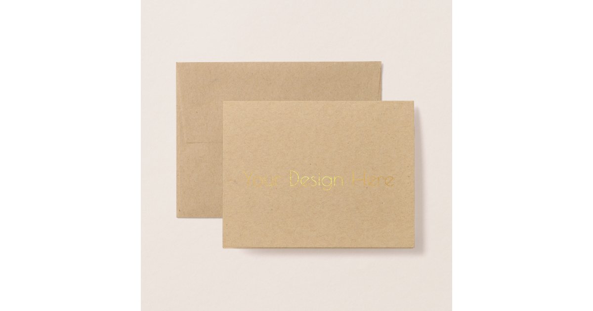 Custom foil card | Zazzle