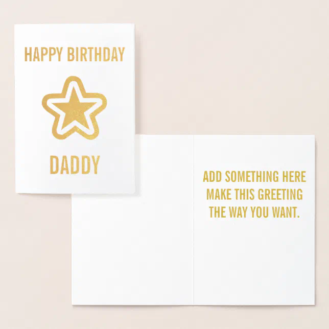 Custom Foil Card | Zazzle