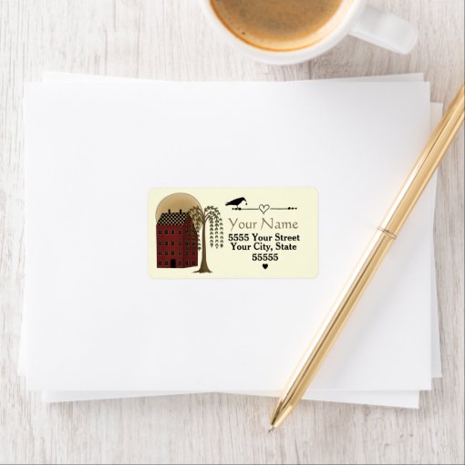 Custom Folk Art Address Labels | Zazzle