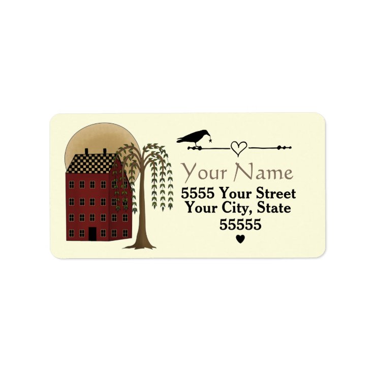 Custom Folk Art Address Labels | Zazzle