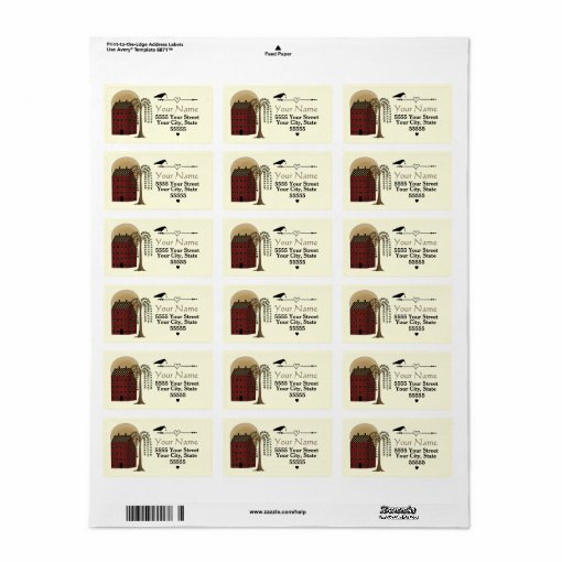 Custom Folk Art Address Labels | Zazzle