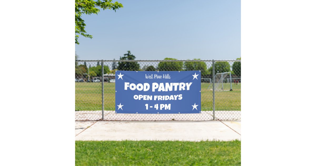 Custom Food Pantry Banner | Zazzle