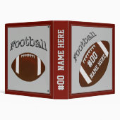 Custom Football Card Binder, Football Photo Album 3 Ring Binder | Zazzle