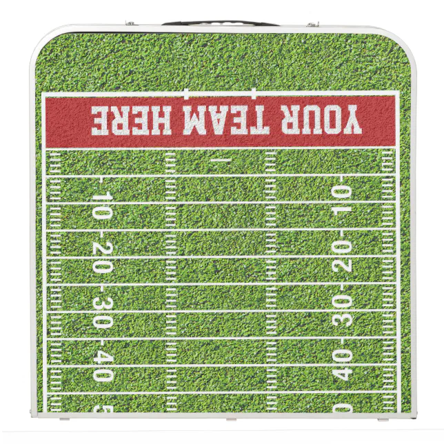Custom Football Field Realistic Turf Pong Table | Zazzle