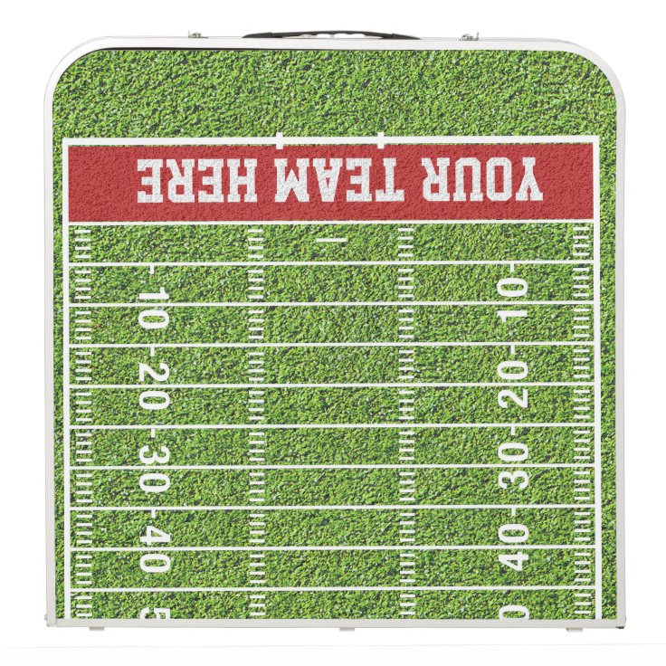 Custom Football Field Realistic Turf Pong Table | Zazzle