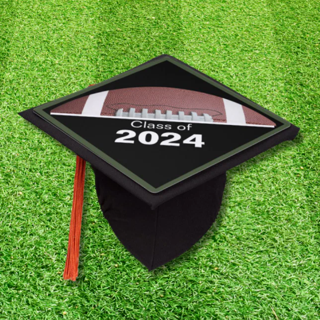 Custom Football Graduation Cap Topper | Zazzle