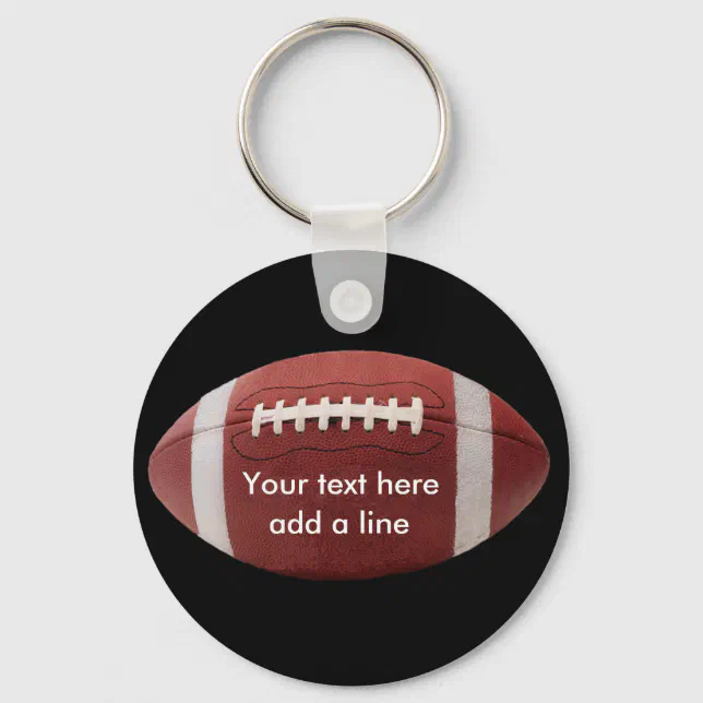 Custom Football Key Chain | Zazzle