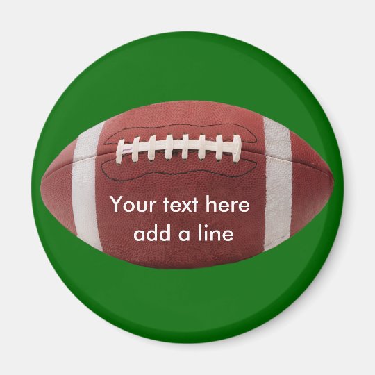 Custom Football Magnet - Customized | Zazzle.com