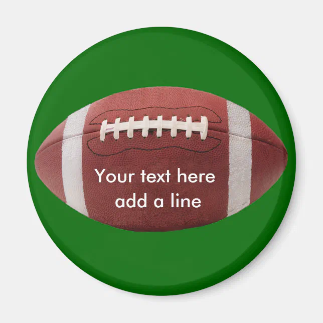 Custom Football Magnet - Customized | Zazzle
