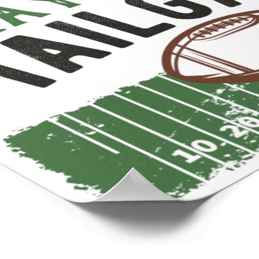 Custom Football Party Tailgate Sign | Zazzle