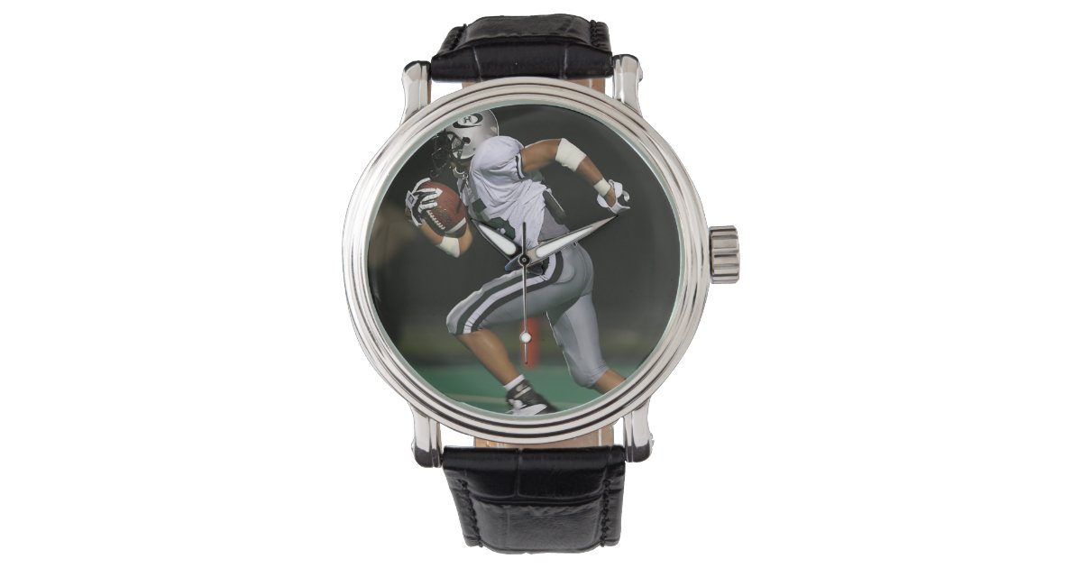 Custom Football Photo Sports Watch | Zazzle