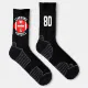 Custom Football Player Team Name Number Red Socks | Zazzle